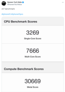 Apple A17 Bionic Lộ Hiệu Năng Cực Khủng