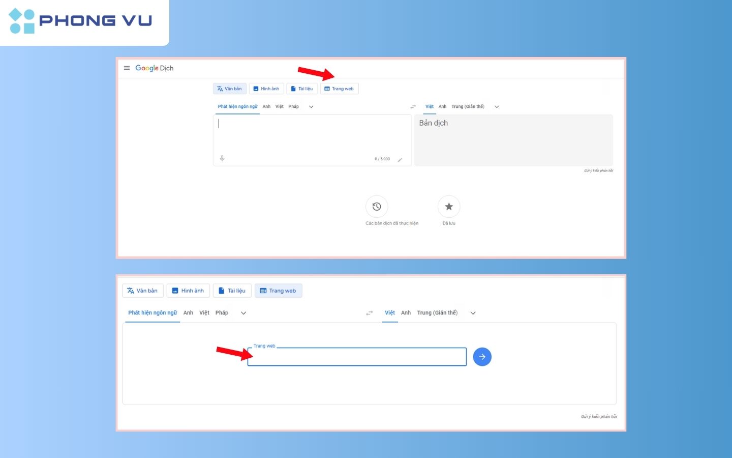 Mẹo sử dụng Google dịch để có bản dịch chuẩn xác | Phongvu.vn