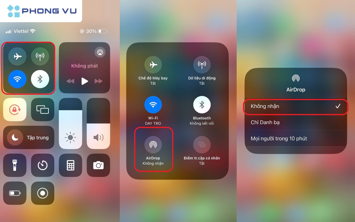 Hướng dẫn chi tiết sử dụng, bật AirDrop trên iPhone, MacBook | Phongvu.vn
