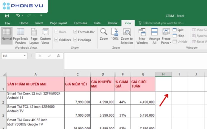 Chi tiết cách cố định dòng trong Excel mới nhất 2025 | Phongvu.vn
