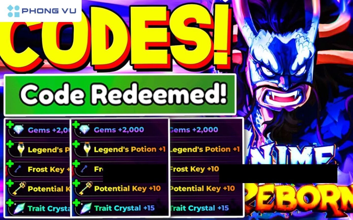 Full code Anime Reborn 22/05/2026 update 5.0 còn hạn và cách nhập