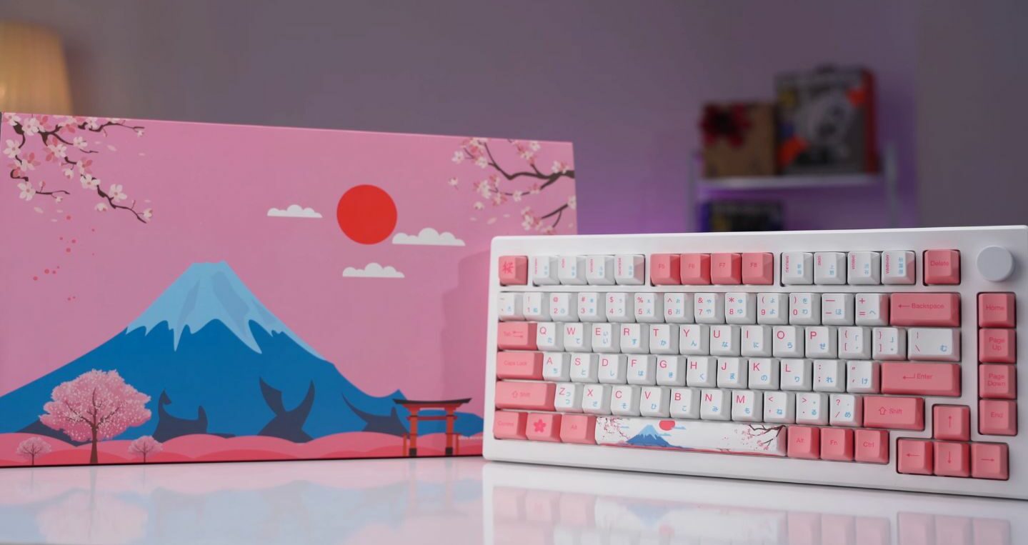 Đánh giá AKKO MOD007B-HE SAKURA: Bàn phím cơ không dây với switch từ ...