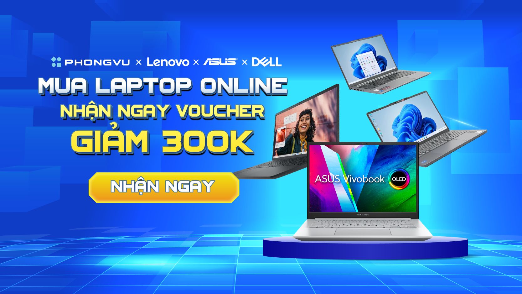 Mua laptop online nhận ngay voucher giảm 300K: Chương trình khuyến mãi ...