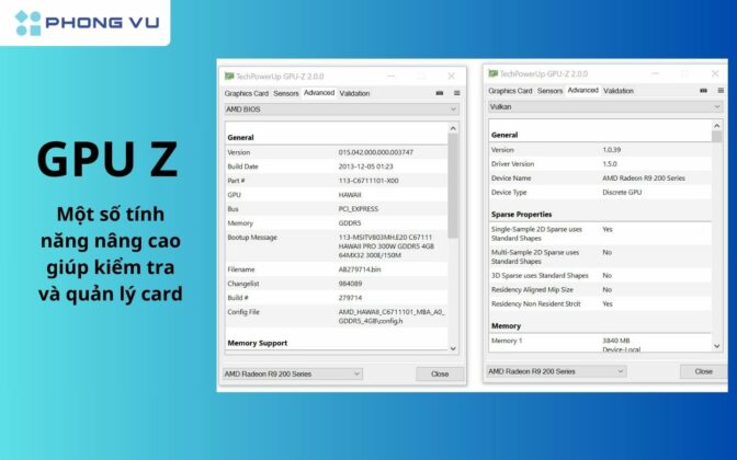 GPU Z là gì? Hướng dẫn kiểm tra Card màn hình bằng GPU Z | Phongvu.vn
