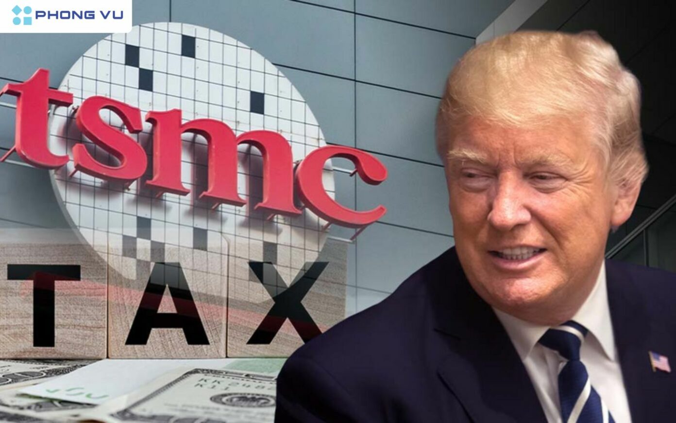 Tổng thống Trump dọa áp thuế 100% ông lớn ngành chip TSMC