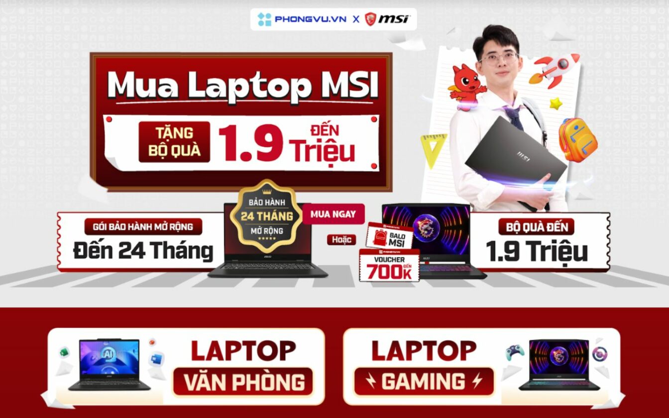 Mua Laptop MSI Katana 15 Tại Phong Vũ Nhận Quà Tặng đến 1.9 Triệu Và ưu ...