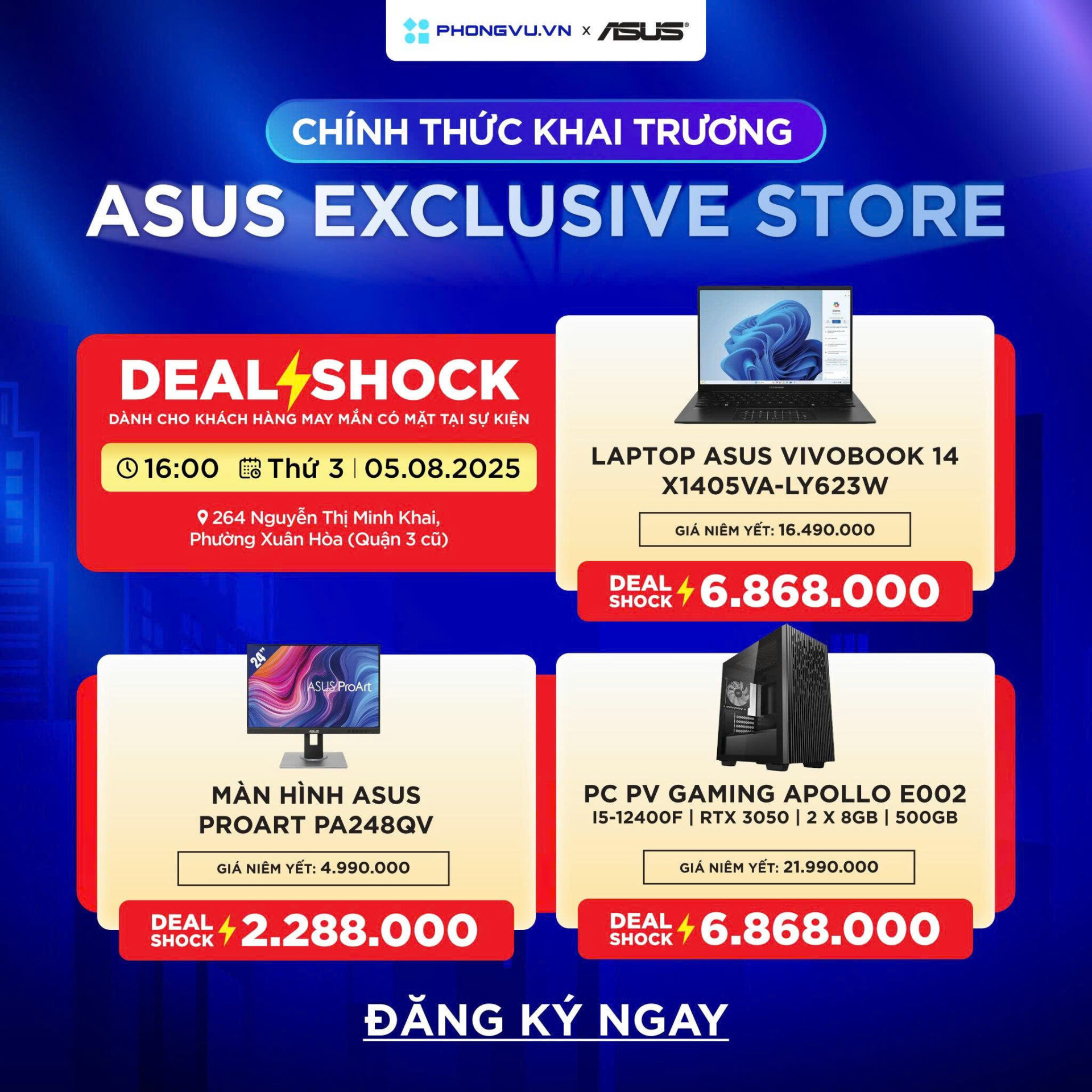 ASUS Exclusive Store by Phong Vũ – Khai trương cực cháy, Deal xịn tới tay | Phongvu.vn