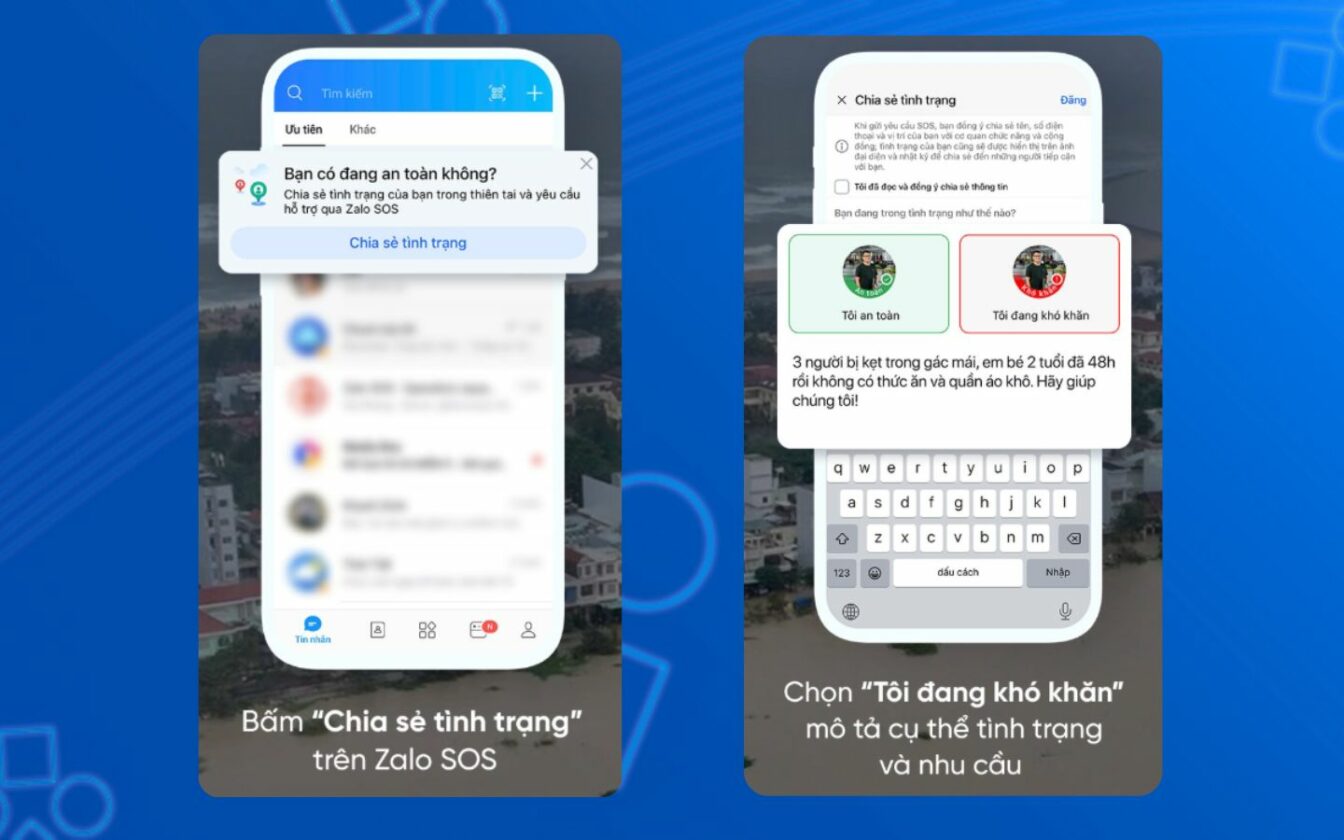 Gửi SOS trên Zalo khi bị cô lập do lũ lụt: Hướng dẫn chi tiết để được ...