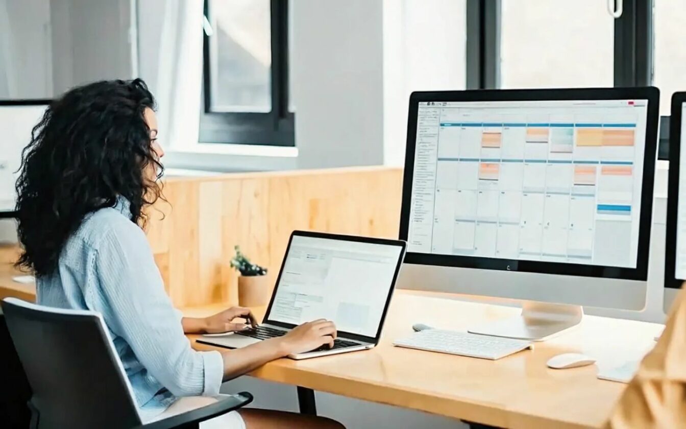 Hướng dẫn góc setup laptop và màn hình rời gọn gàng, tiện lợi | Phongvu.vn
