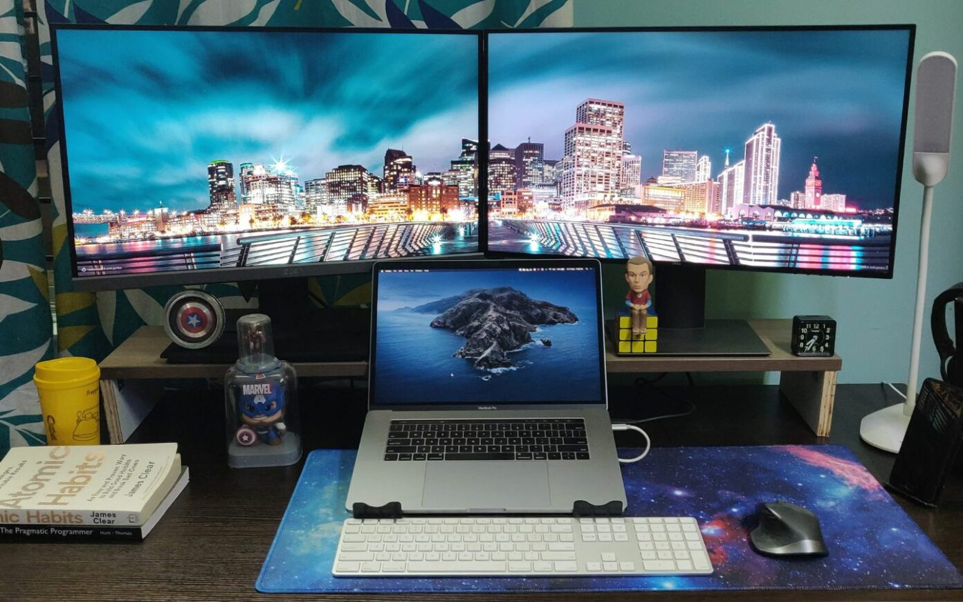 Hướng dẫn góc setup laptop và màn hình rời gọn gàng, tiện lợi | Phongvu.vn