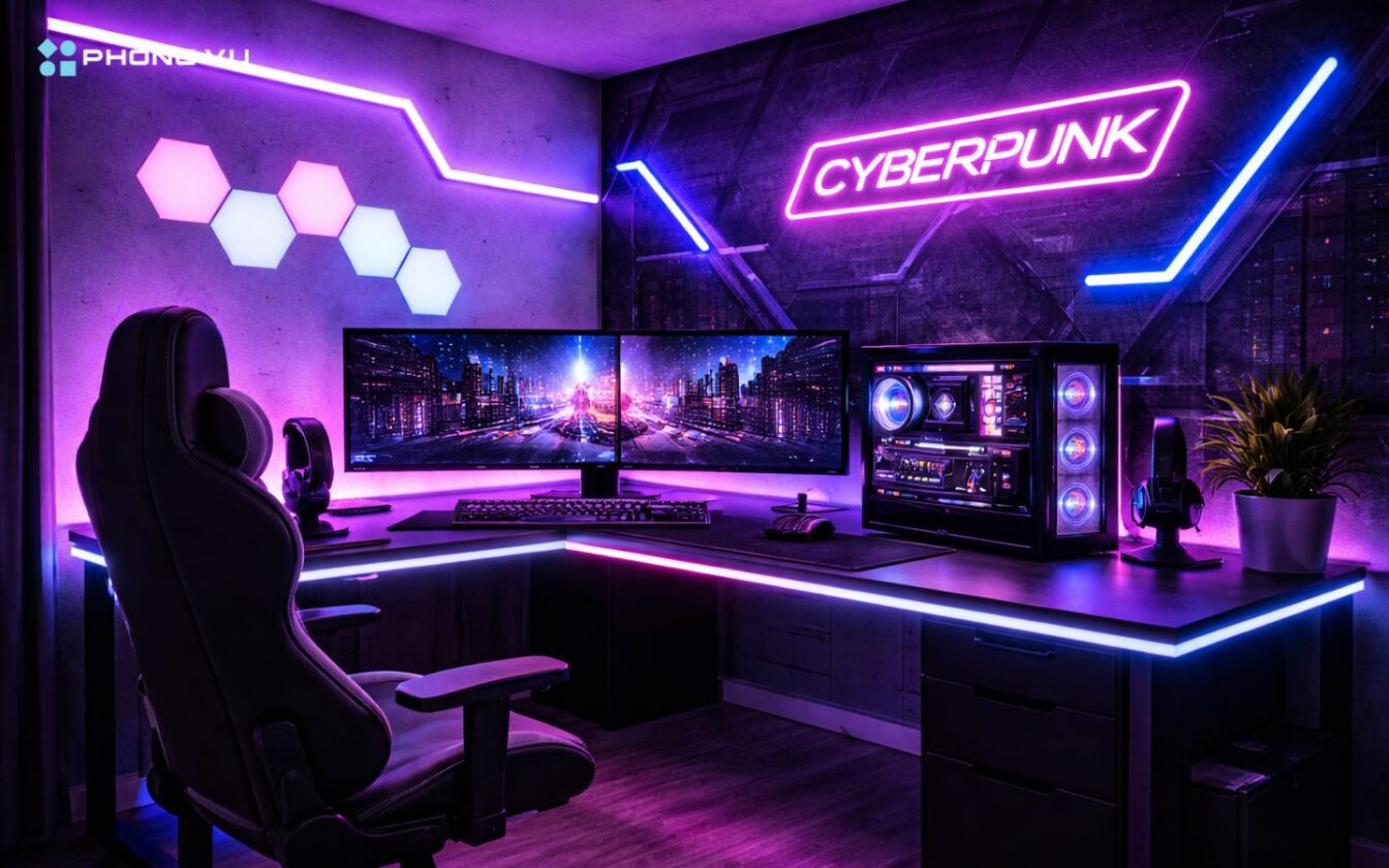 50+ Ý tưởng setup góc gaming xịn sò, chơi game làm việc cực chill ...