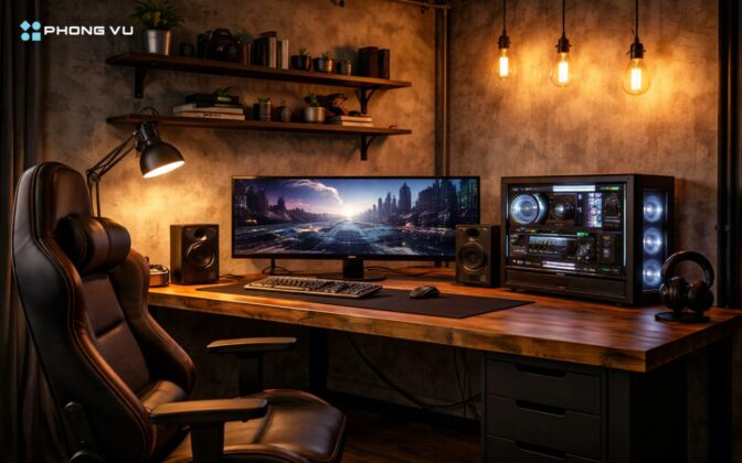 50+ Ý tưởng setup góc gaming xịn sò, chơi game làm việc cực chill ...